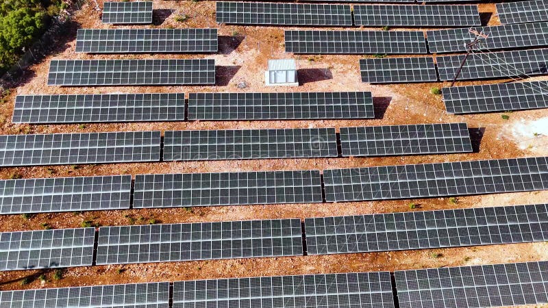 Modern Solar Power System Mounted on Ground Stock Video - Video of ...