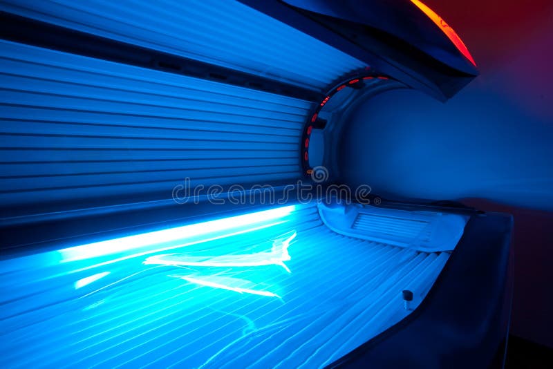 Modern solarium bed stock photo. Image of light, skin - 11788856