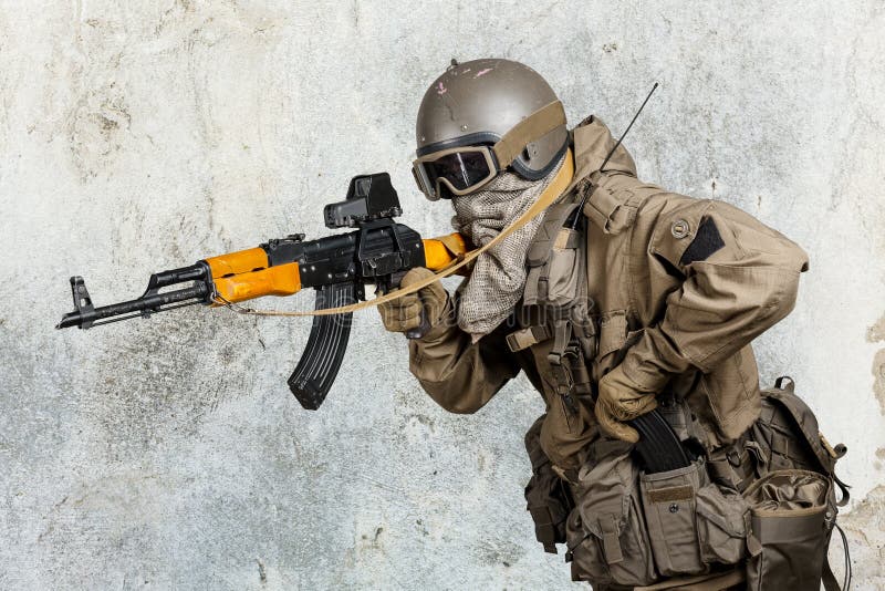 Modern soldier stock photo. Image of shot, modern, protection - 69888288