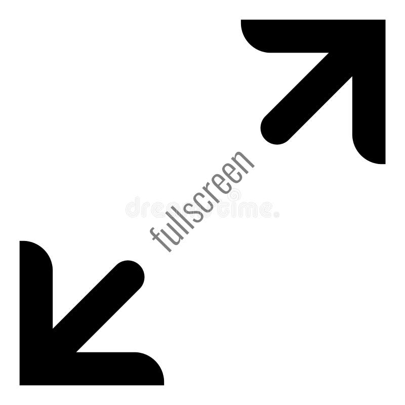 Modern and Solid Full Screen Icon for Your Design. Vector Illustration ...