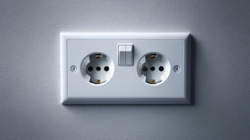 A Modern Solution: an Electrical Outlet. Generated by AI. Stock ...