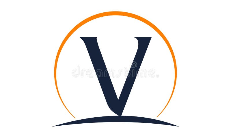 Modern Solution Letter V stock vector. Illustration of capital - 104124682