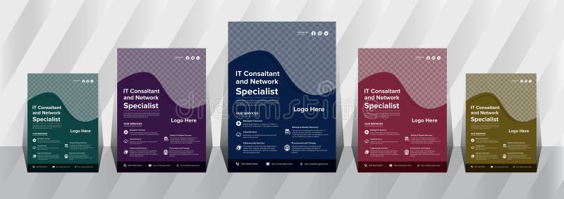 Modern it Solution Software Business Flyer Design Template A4 Template ...
