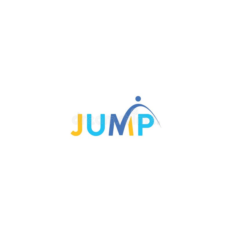 Modern and Sophisticated Jump Logo Design Stock Vector - Illustration ...