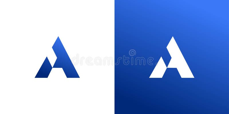 Modern and Sophisticated a Logo Design Stock Vector - Illustration of ...