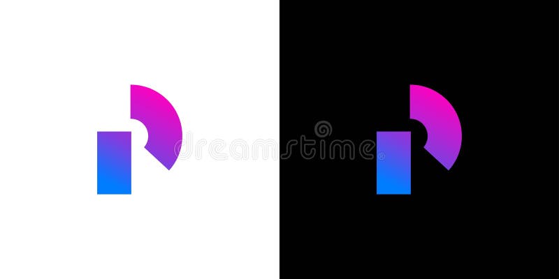 Modern and Sophisticated P Signal Logo Design Stock Vector ...