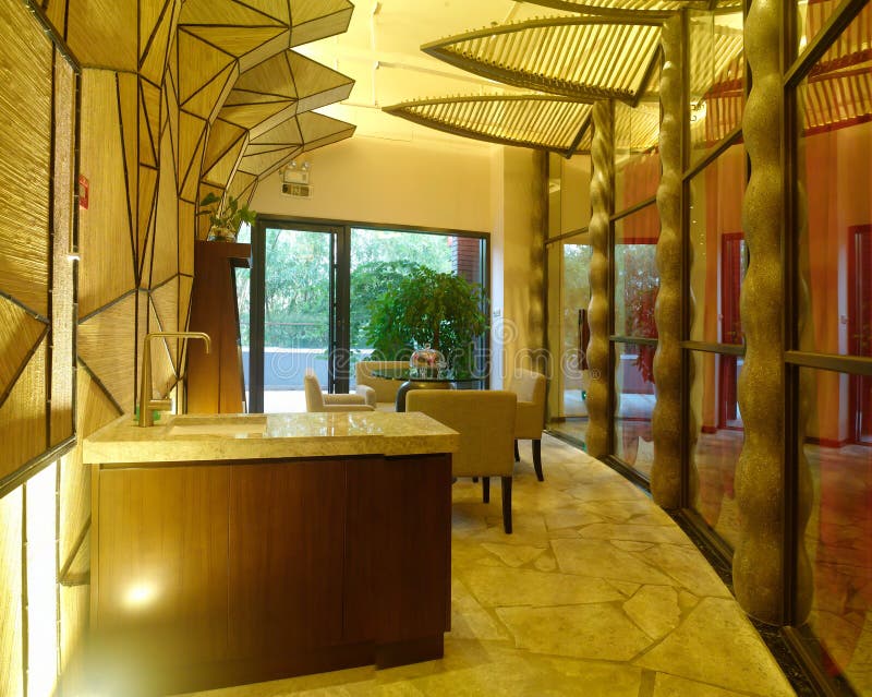 Modern spa interior design stock image. Image of apartment - 28121387