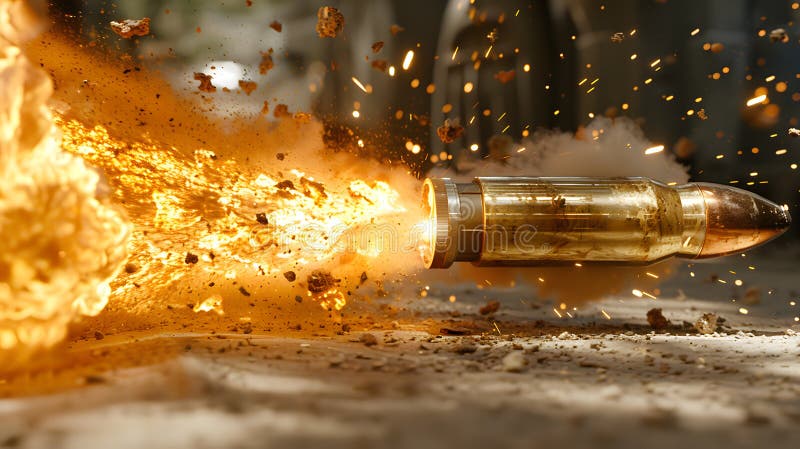 Modern Space Rocket with Explosion and Smoke Stock Photo - Image of ...