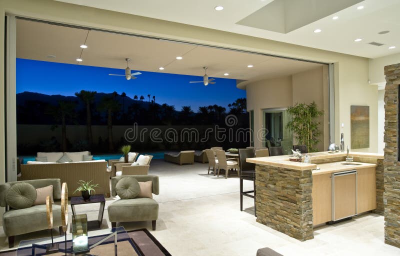 Modern And Spacious House Interior Stock Image - Image of architecture ...