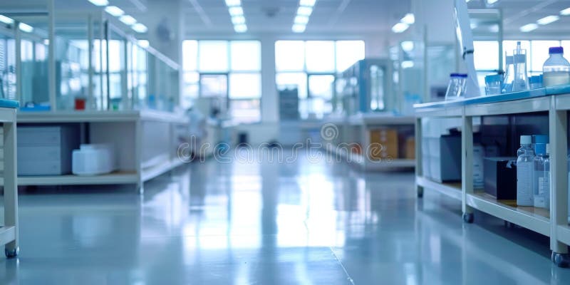 Modern Spacious Laboratory Interior Scientific Equipment Bright Lighting Stock Photos - Free ...