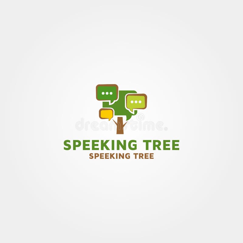 Speaking Tree Trunk with Axe - Concept Card - 3D-Illustration Stock ...