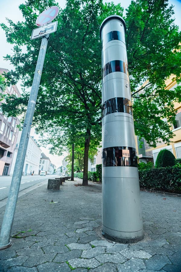 Modern Speed Camera Standing on the Street Checking and Controlling the ...