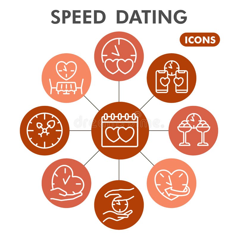 Modern Speed Dating Infographic Design Template. Time for Love ...