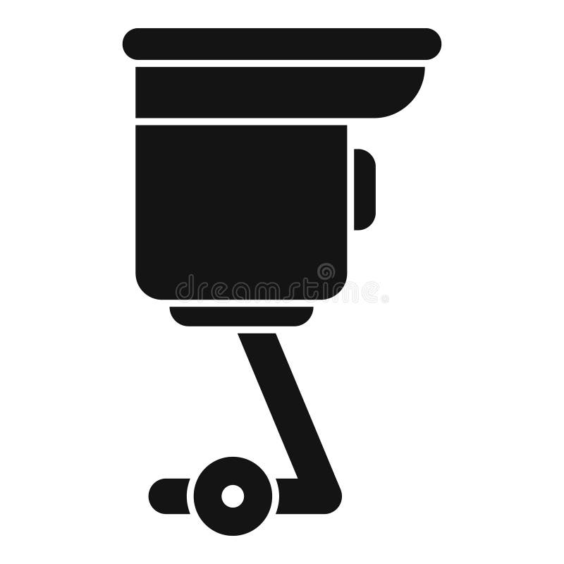 Modern Speed Dome Security Camera Observing on Wheel Mount Stock Vector ...