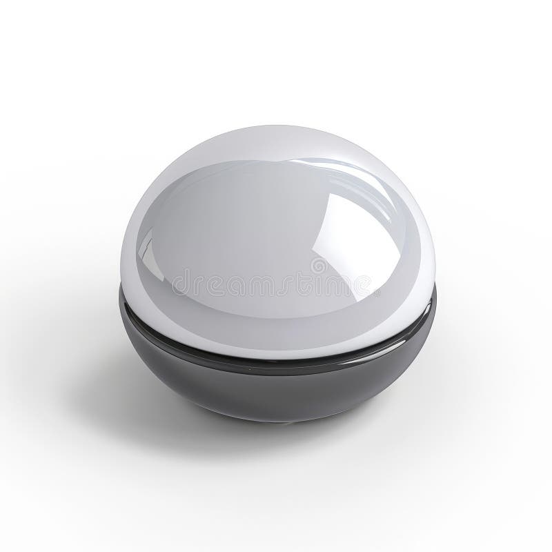 Sleek Modern Sphere: Abstract 3D Metallic Orb Design Stock Illustration ...