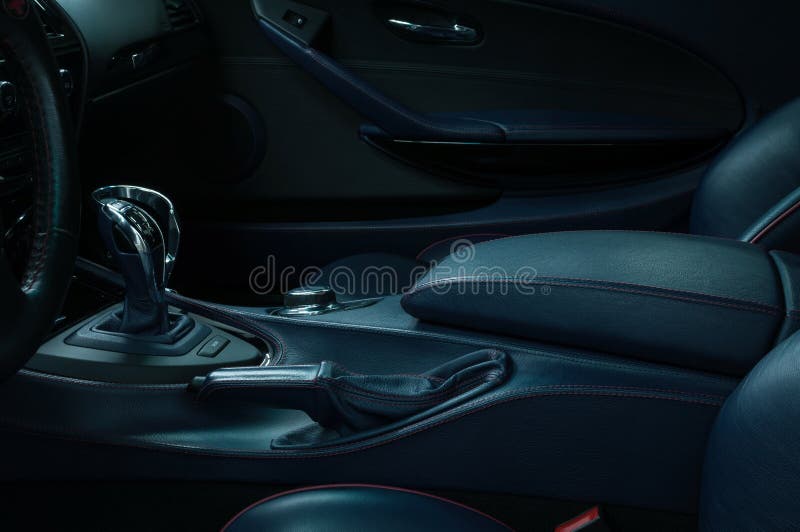 Modern Sport Car Automatic Transmission Gear Shift. Stock Image - Image ...