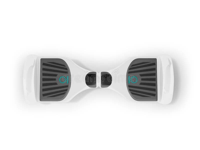 Modern Sport Gyroboard White Top 3d Render on White Background Stock ...