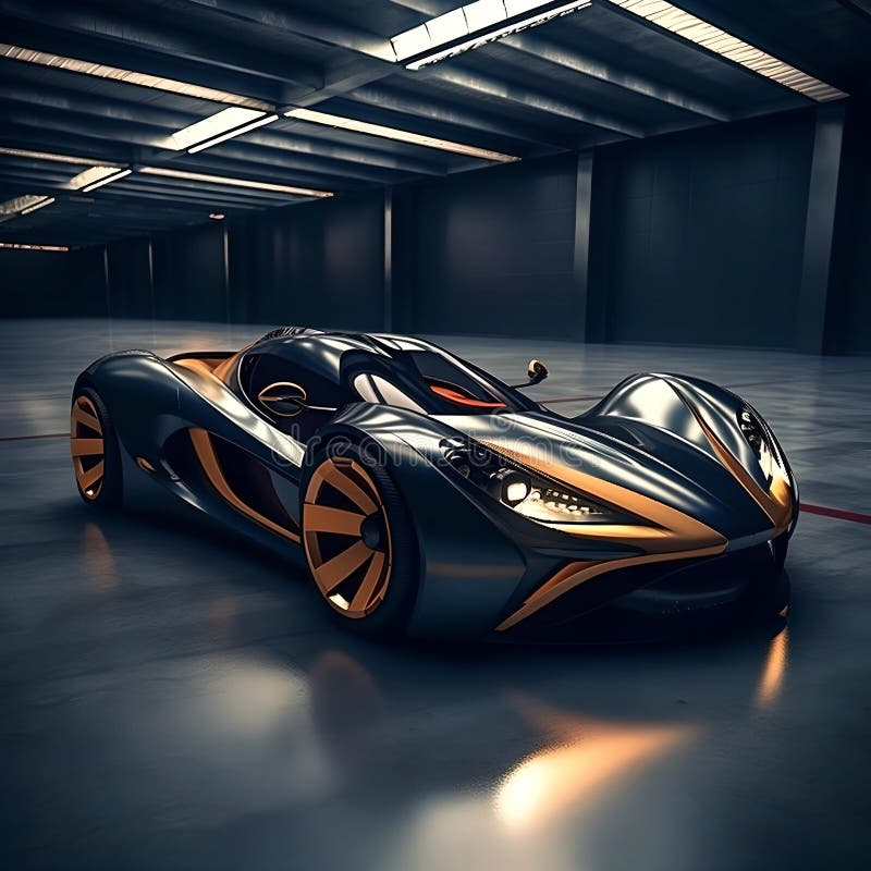 A modern sports car stock illustration. Illustration of power - 280865330