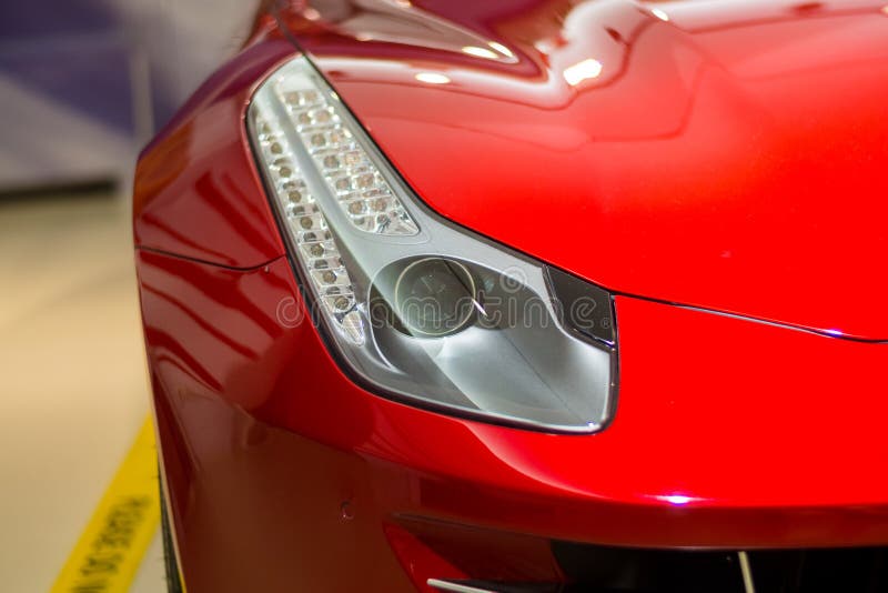 Modern Sports Car Front - Headlamp Stock Photo - Image of appealing ...
