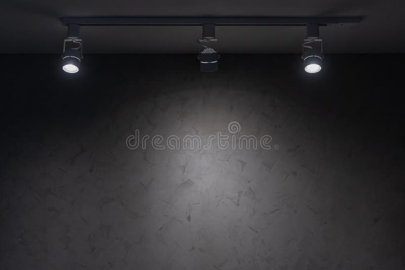 Modern Spotlight Ceiling Lamp Interior Lighting Bulb Shine Light on the ...