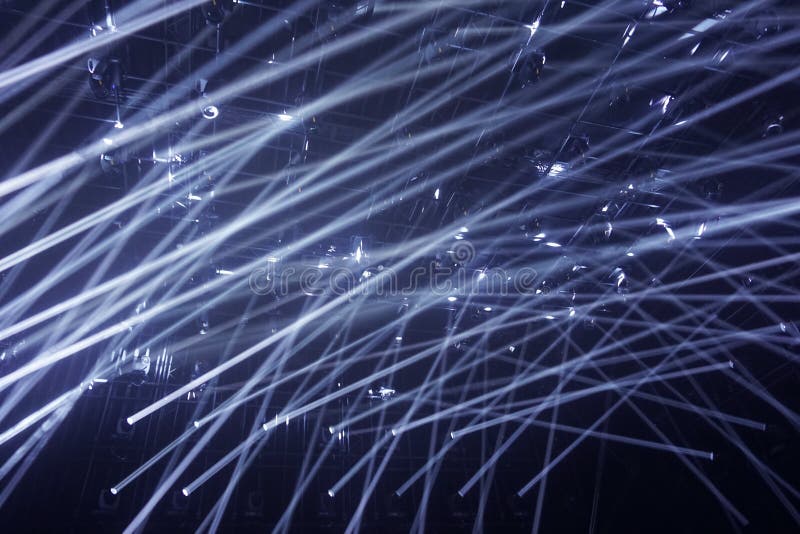 Modern Spotlights, Connecting Rays of Light Stock Photo - Image of ...