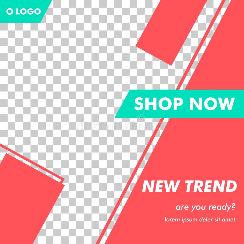 Modern Square Banner Template Vector Stock Illustration - Illustration ...