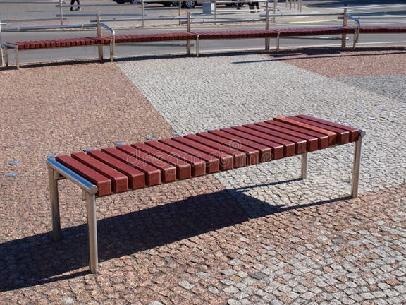 Modern square bench stock image. Image of street, square - 21227063