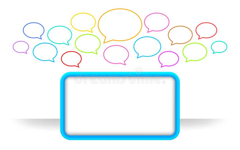 Square Talk Bubble Blue Logo Stock Illustrations – 2,189 Square Talk ...