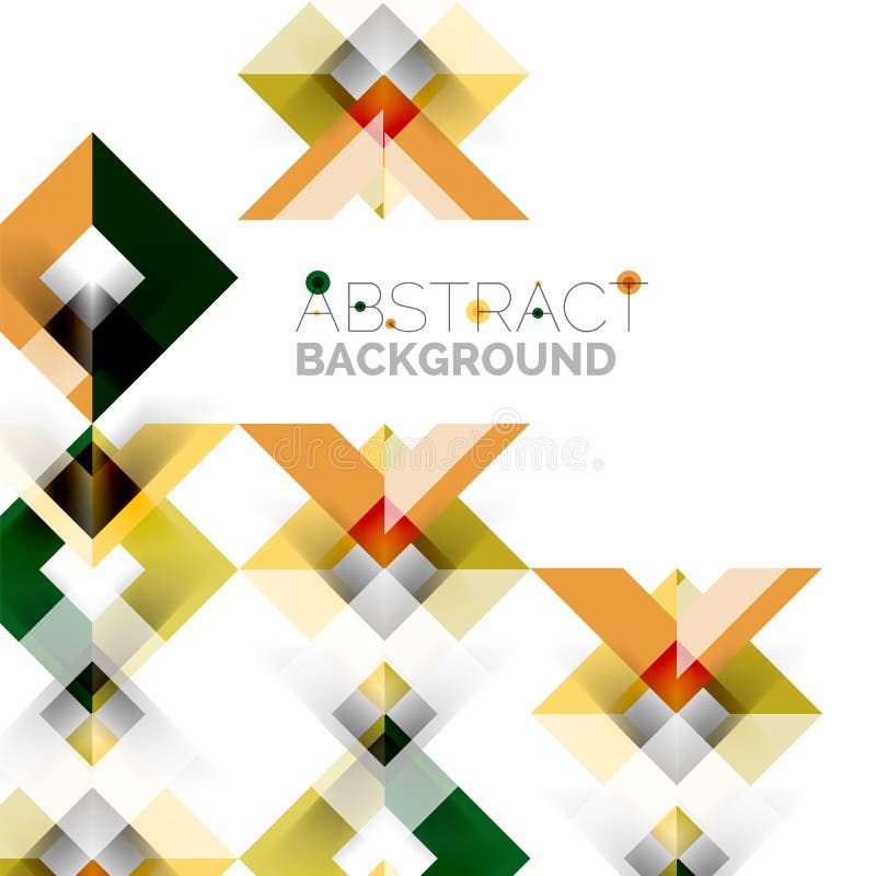 Modern Square Geometric Pattern Design on White Stock Vector ...