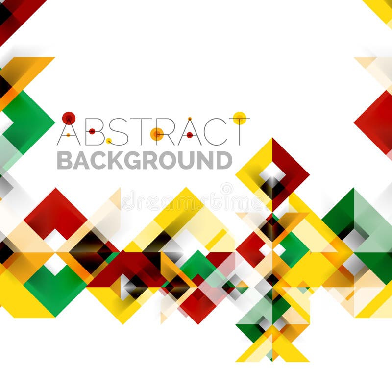 Modern Square Geometric Pattern Design on White Stock Vector ...