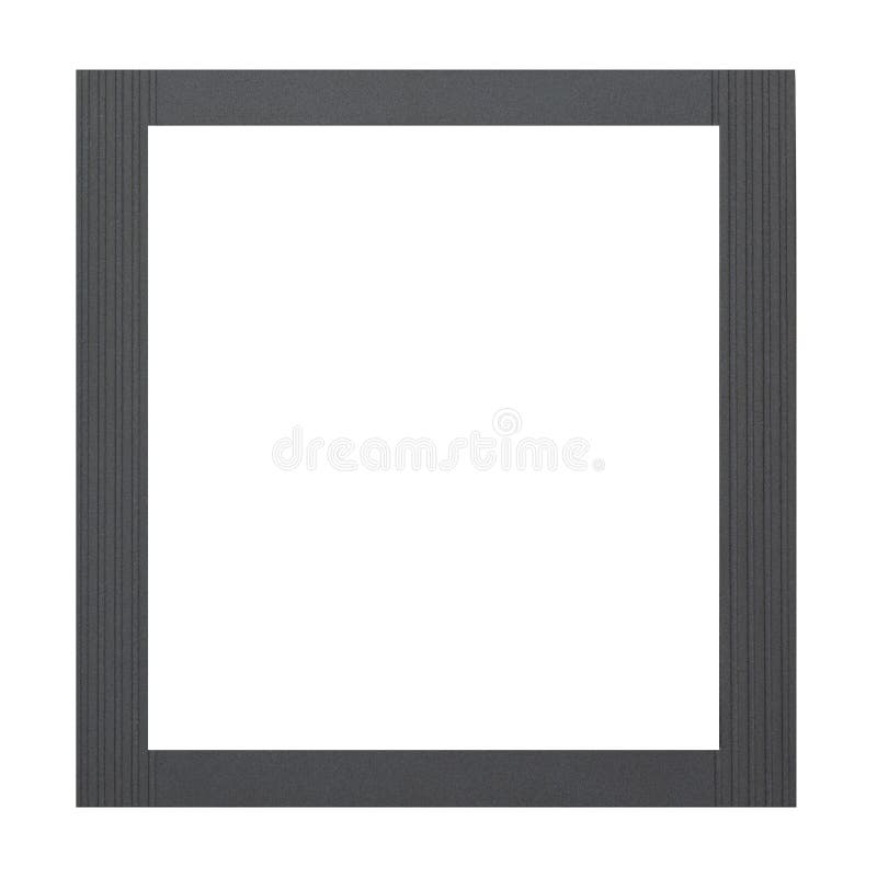 Modern Square Gray Frame Isolated on White Background. Design Mock Up ...