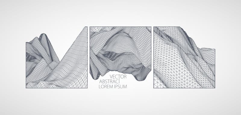 Modern Square Science or Technology Elements. Trendy Abstract ...