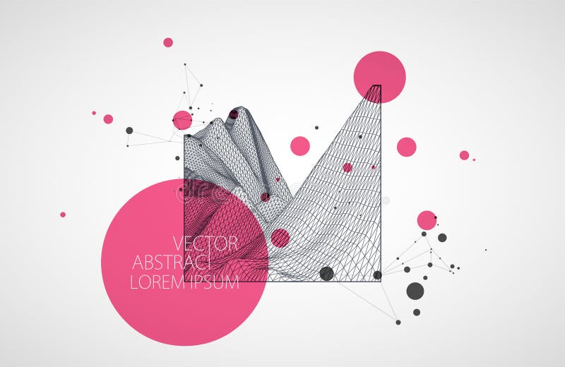 Modern Square Science or Technology Elements. Trendy Abstract ...