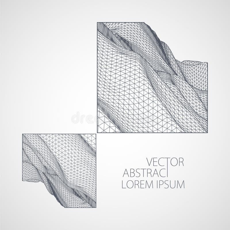 Modern Square Science or Technology Elements. Trendy Abstract ...