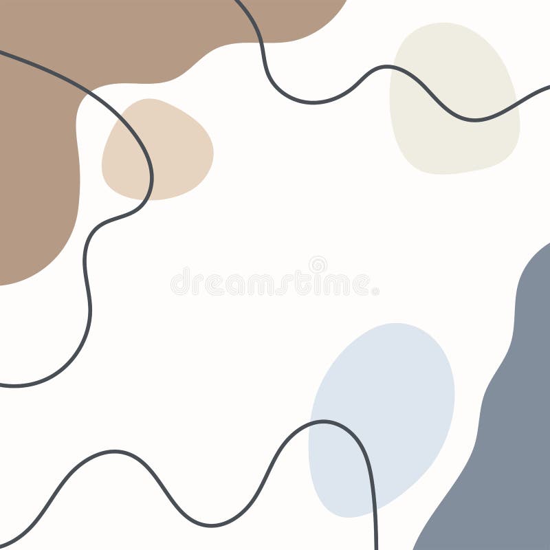 Simple Square Template Drawn by Hand. Modern Abstract Background Stock ...