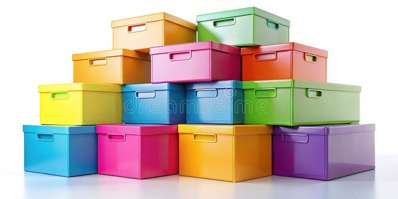 Modern Stackable Boxes Mockup Clean Minimalist Design for Product ...