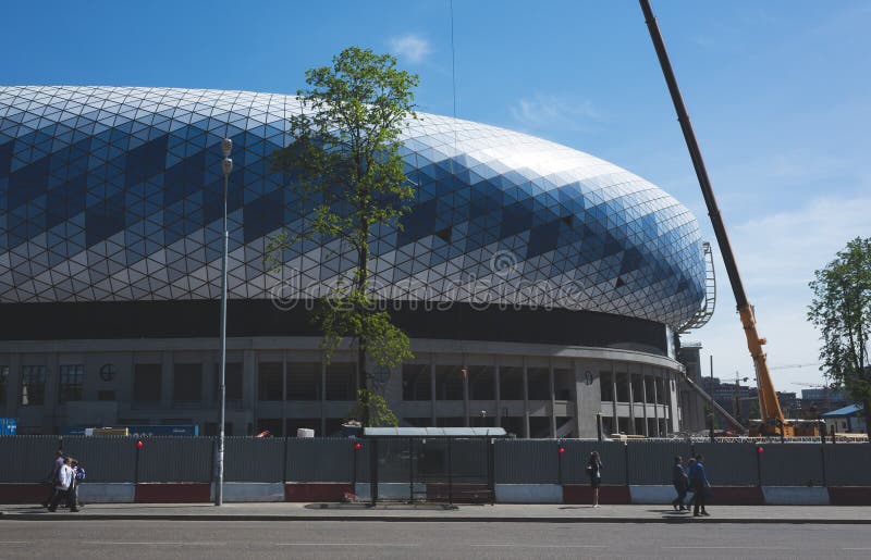 Modern stadium editorial stock image. Image of soccer - 130009469