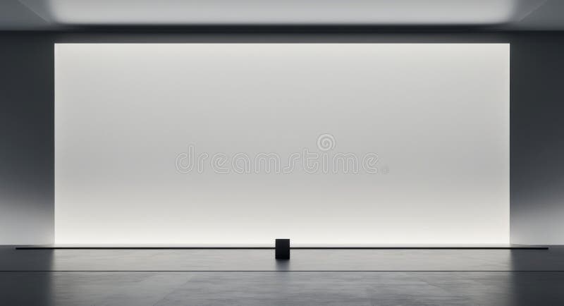 Modern Stage with Large Blank Display Screen for Business Presentations ...