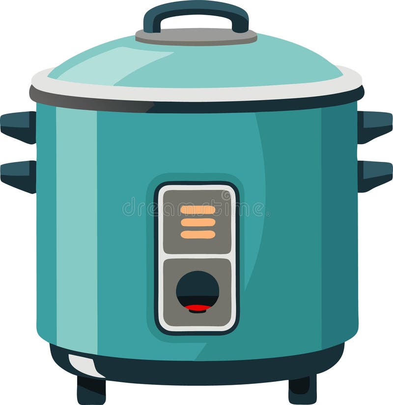 Modern Sleek Stainless Steel Electric Rice Cooker with Digital Display ...