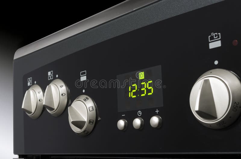 Modern Stainless Steel Oven Stock Image - Image of home, dial: 42823897