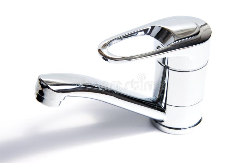 Modern Stainless Steel Tap. Stock Photo - Image of shiny, drip: 84952786