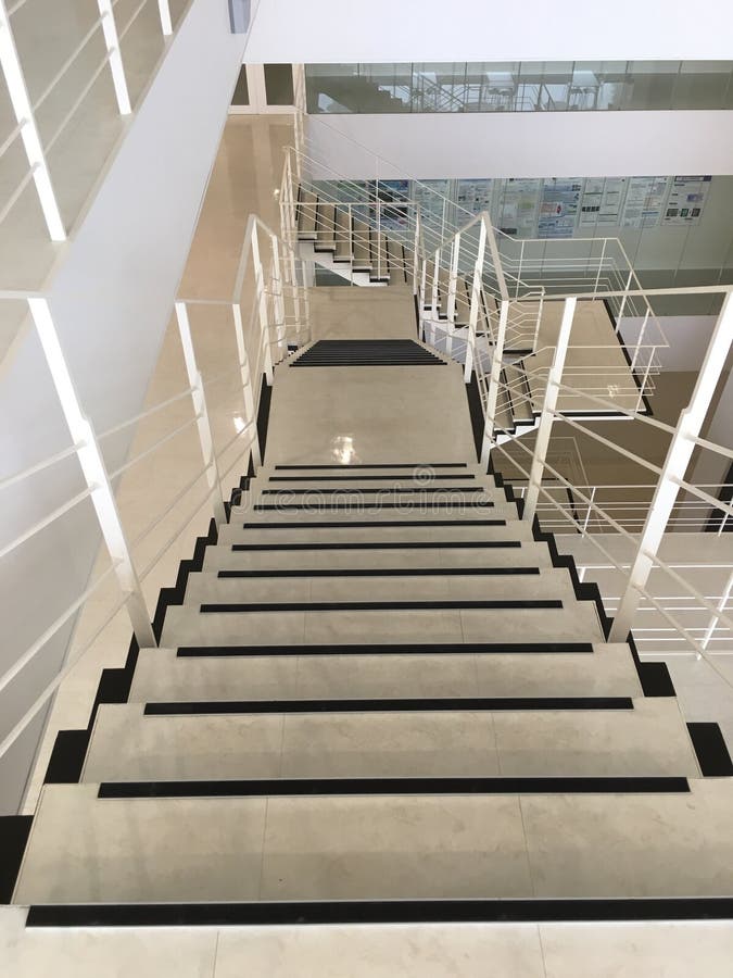 The modern staircase stock image. Image of building, japan - 96761519