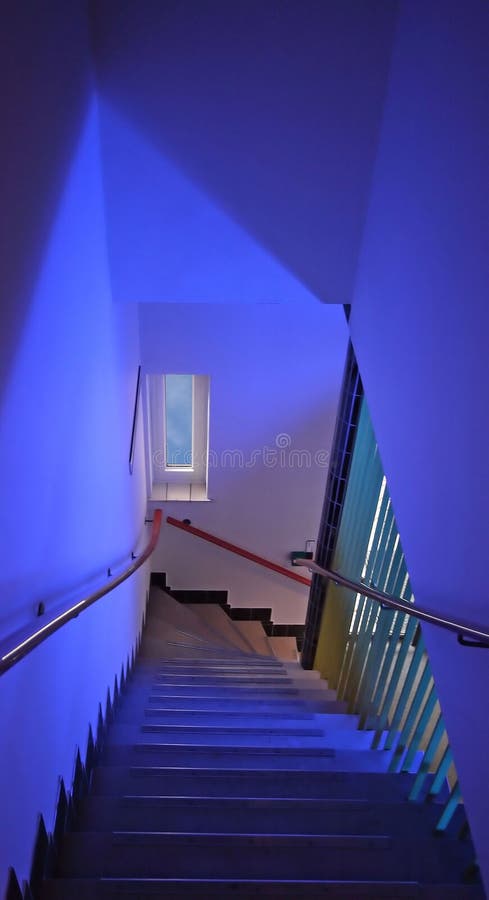 Modern Stairs in a Hospital in the Netherlands Stock Photo - Image of ...