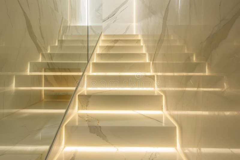 Modern Stairs in a Modern Office Building. Interior Design and ...