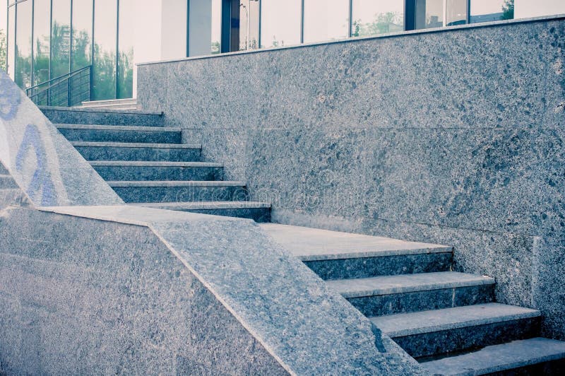 Modern Stairs, Steps, High Tech Building Stock Image - Image of luxury ...