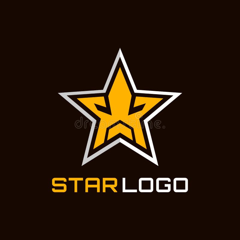 Star with Face Gaming Logo Design Stock Vector - Illustration of hero ...