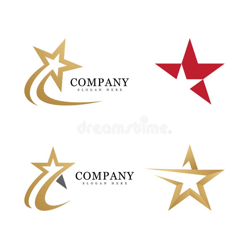 Modern Stars Logo Design Vector Concept Stock Vector - Illustration of ...