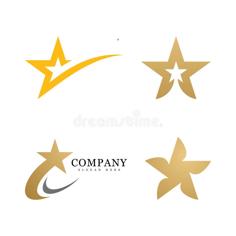 Modern Stars Logo Design Vector Concept Stock Vector - Illustration of ...