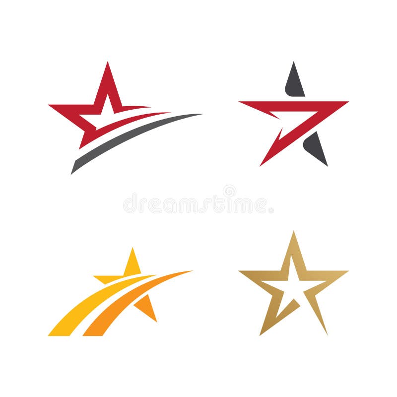 Modern Stars Logo Design Vector Concept Stock Vector - Illustration of ...