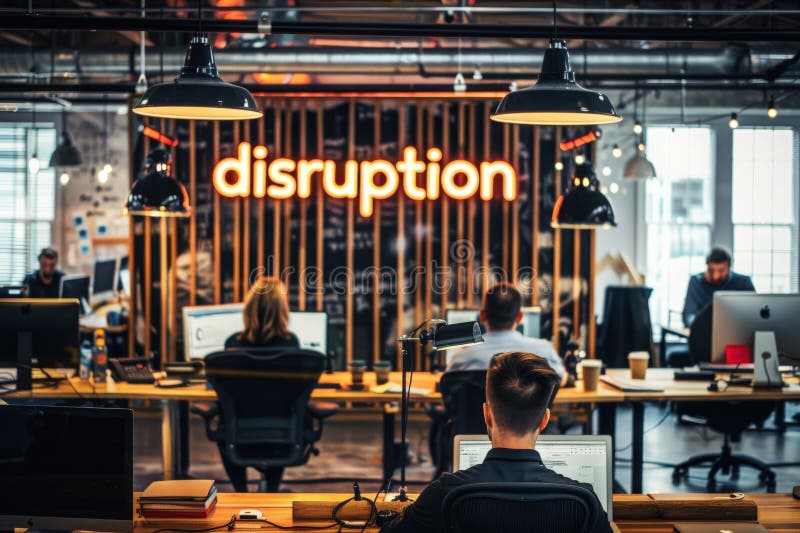 The Disruptive Power of Innovation Stock Illustration - Illustration of ...